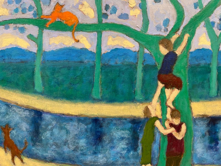 Anthony Murphy - Magical Realist Painting. Title - Love For Sale at 1stDibs