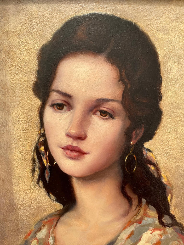 Ken Hamilton - Lips of rouge, bands of gold. Title - Girl in a Kimono ...