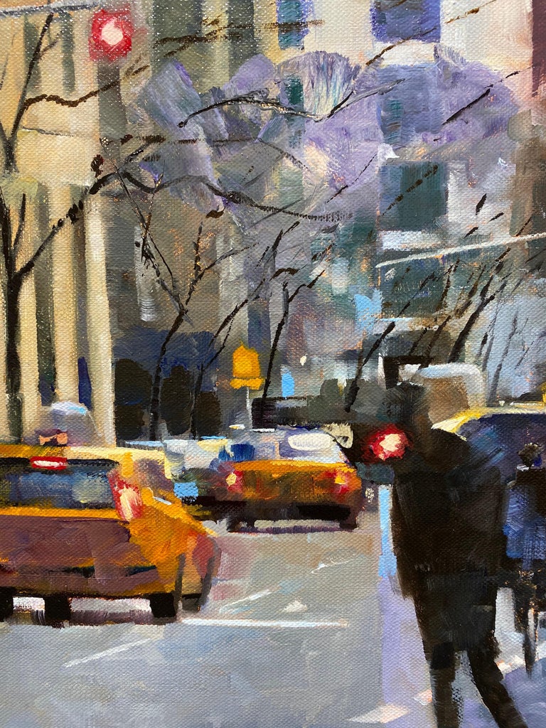 Jeff Jamison - Jeff Jamison, "The Only Way", Cityscape Oil Painting on ...