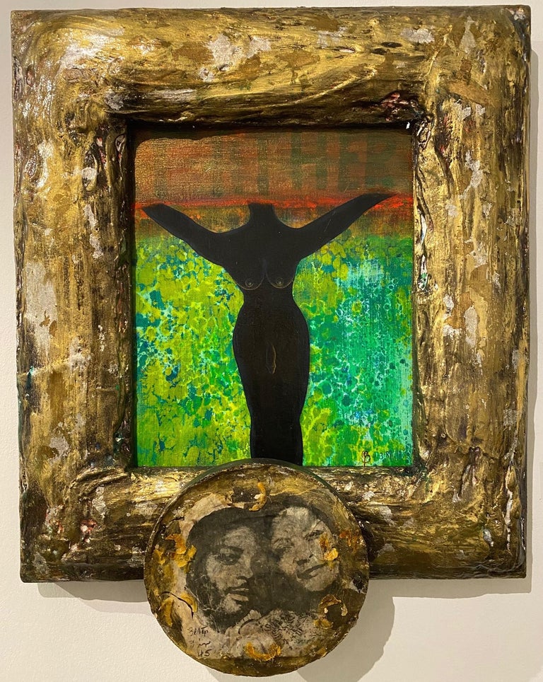 Bert L. Long, Jr. - "Dear," - Figurative Mixed Media painting For Sale ...