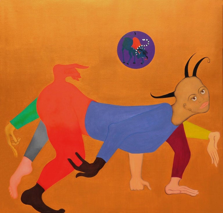 Amita Bhatt - "Counterfeit Realities," Oil on Canvas, Abstract ...