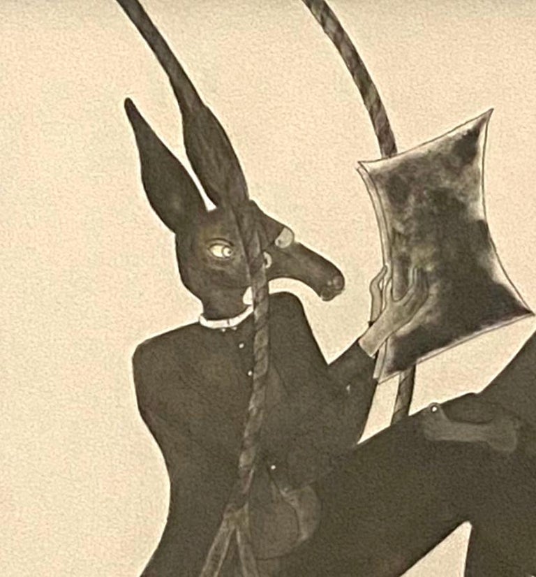 Amita Bhatt - "Untitled, " Oil on Paper - Figurative Drawing, Symbolist ...