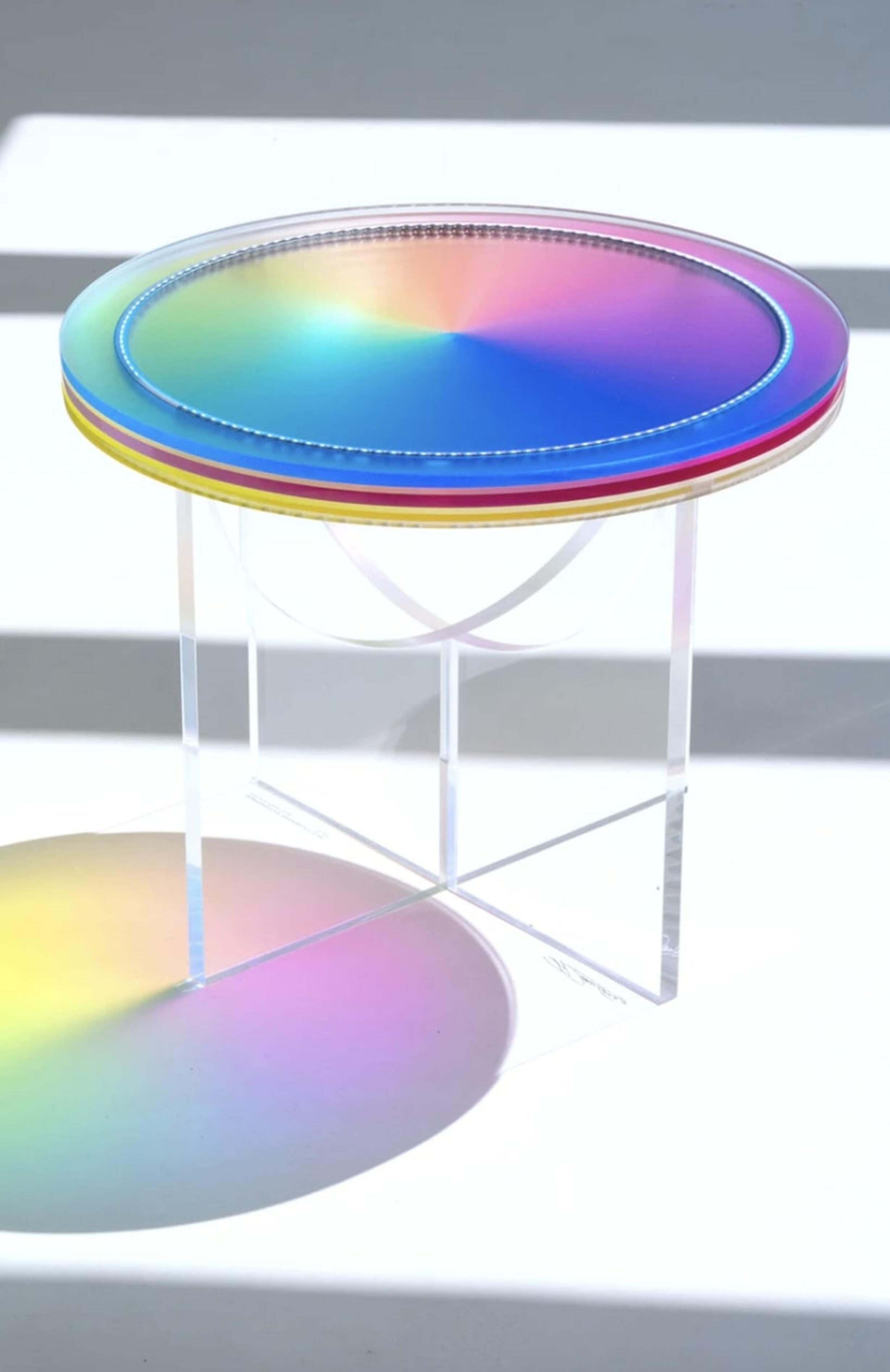 Felipe Pantone - Table d'appoint circulaire à variations substantielles (Éd. 15/30) En vente sur ...
