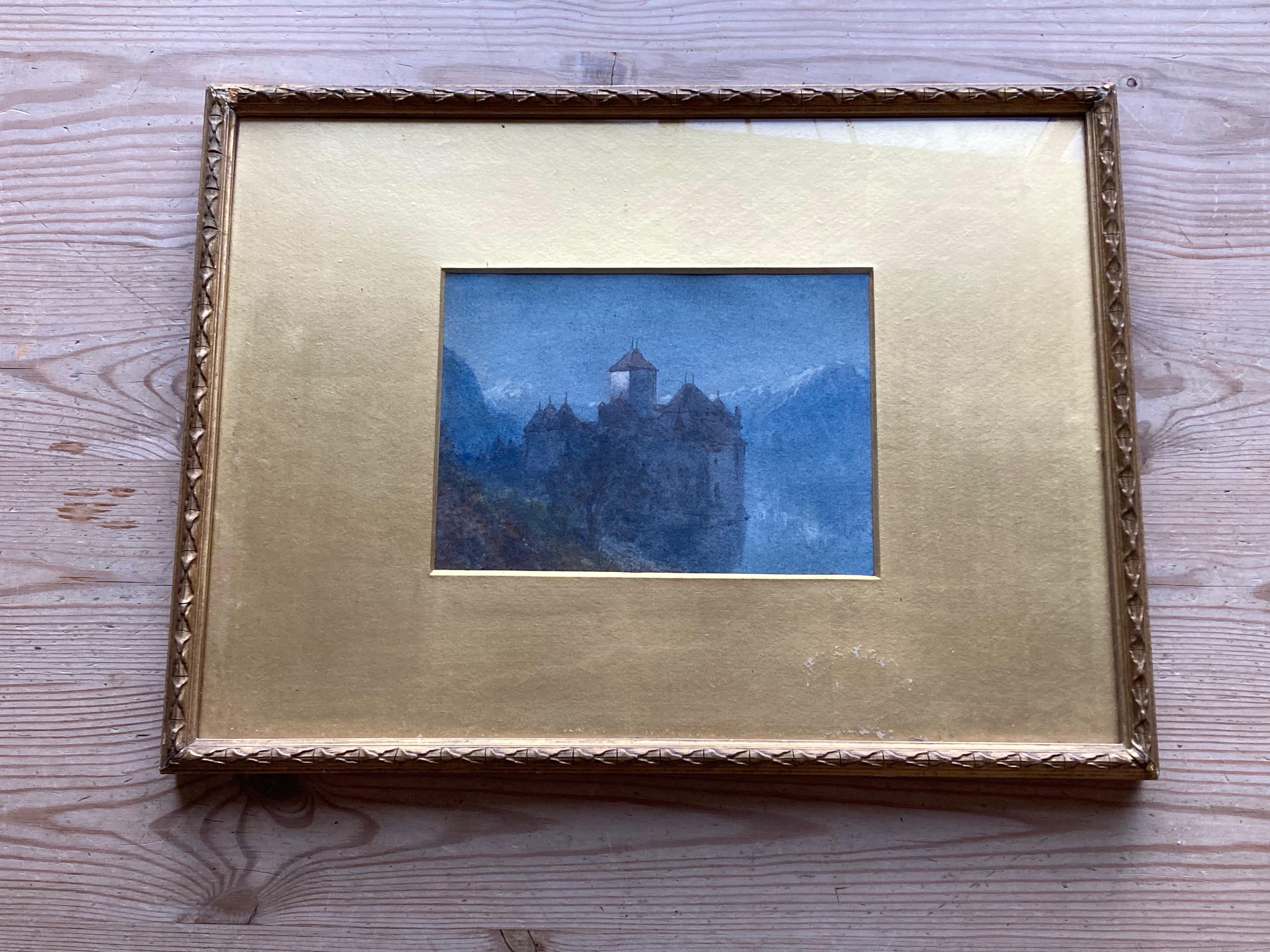 William Collingwood - William Collingwood, Castle at Chillon, Lake ...