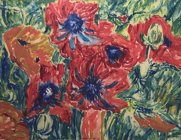 Sir Jacob Epstein - Sir Jacob Epstein, Still life of Poppies, Jewish ...