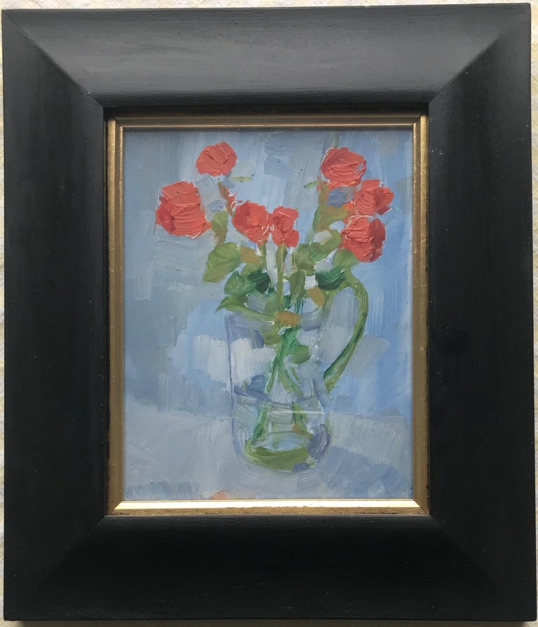 Robert Innes - Robert Innes, Impressionist Still life of Roses at 1stDibs