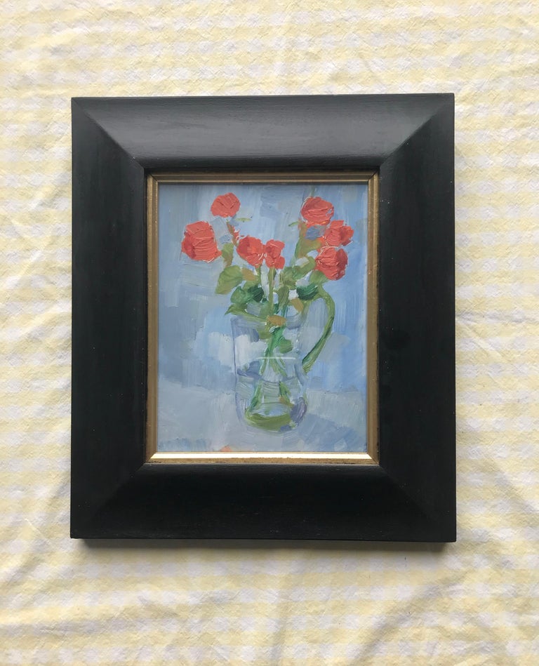 Robert Innes - Robert Innes, Impressionist Still life of Roses at 1stDibs