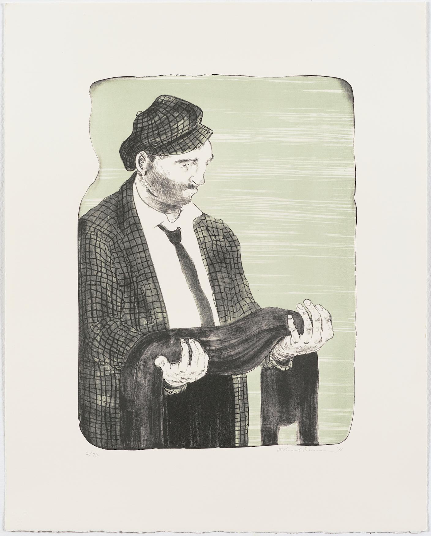 Giovanni De Simone - Il Motociclista (The Rider) - Original Lithograph ...