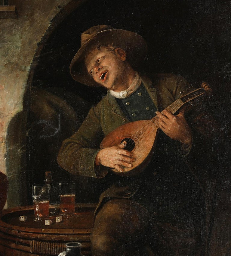 Hans August Lassen - Realistic Hans August Lassen, large painting ...