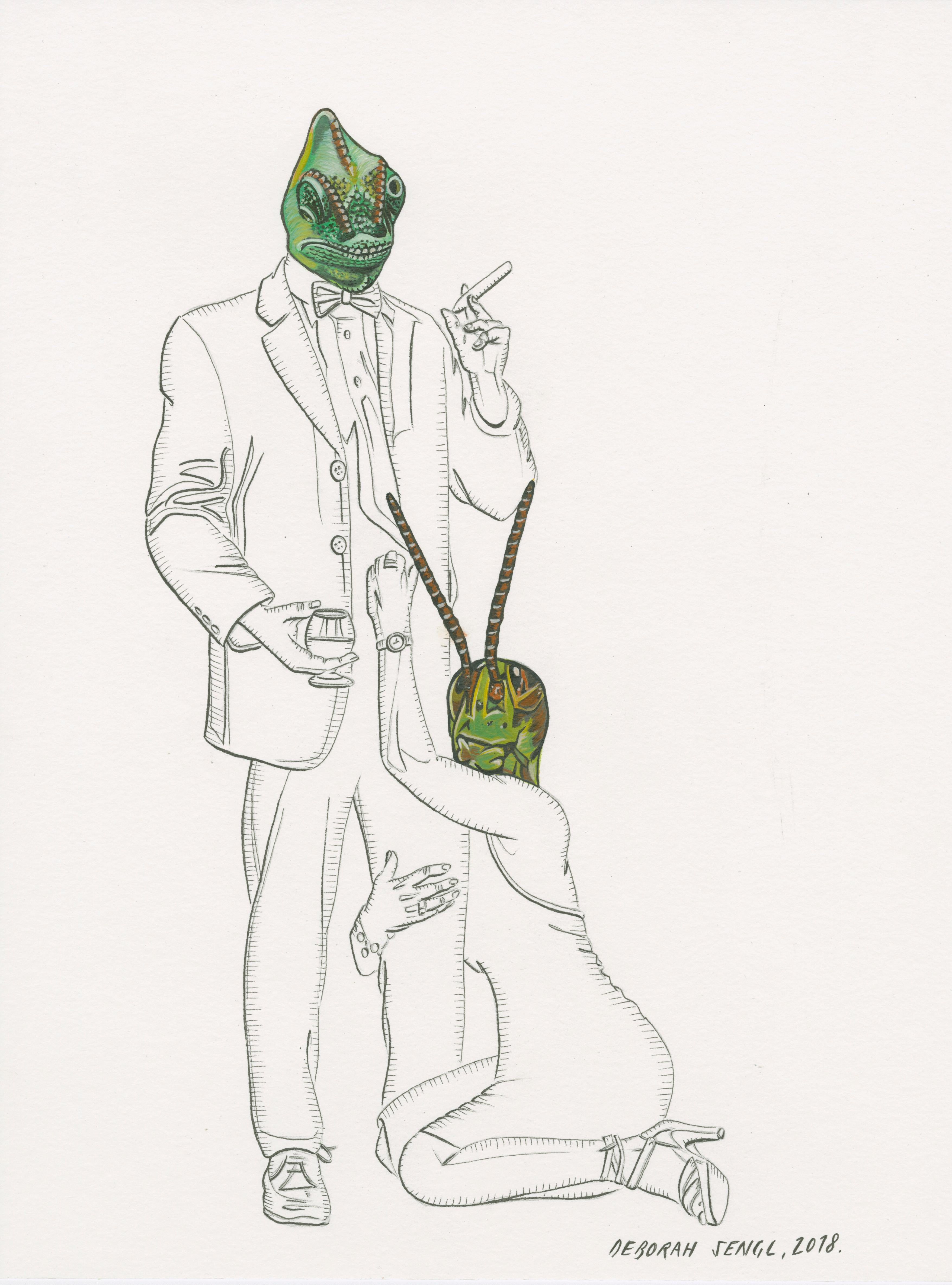 Rudolf Freund - Rudolf Freund, "Early Man", Mixed Media, 1950's For ...