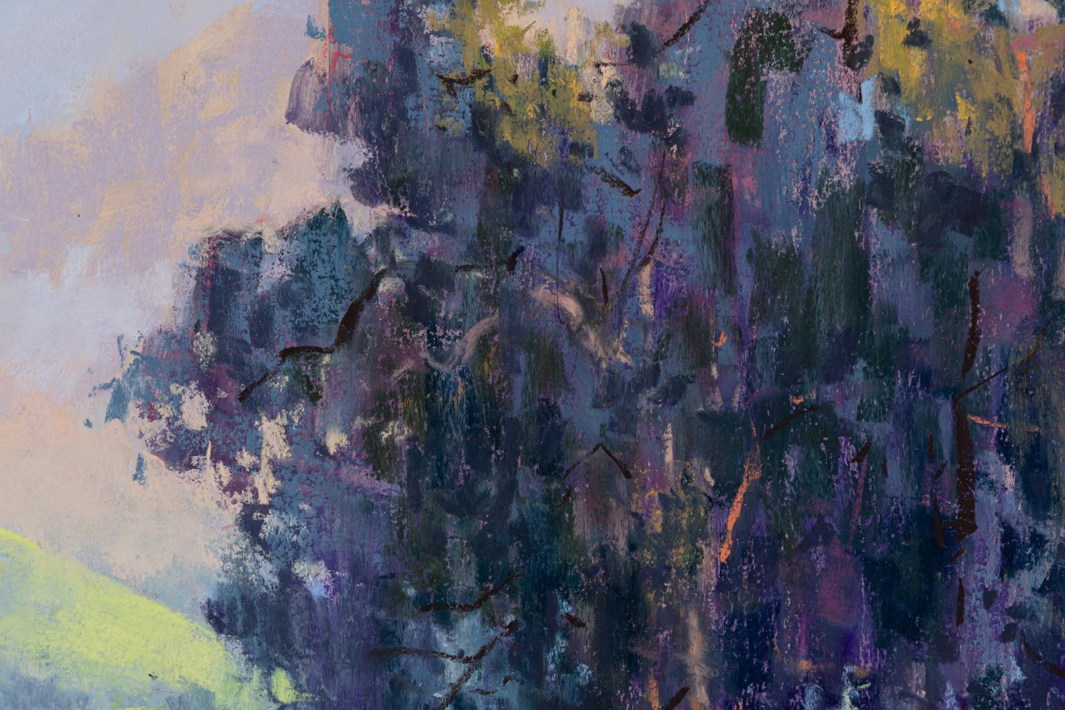 Clark Mitchell - Cherry Parade - Large Pastel Landscape Painting of ...