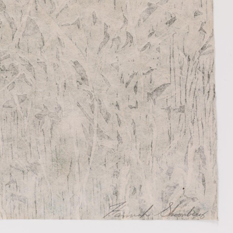 Hannah Skoonberg - Running Grass - Linocut Print of Overgrown Grass in ...