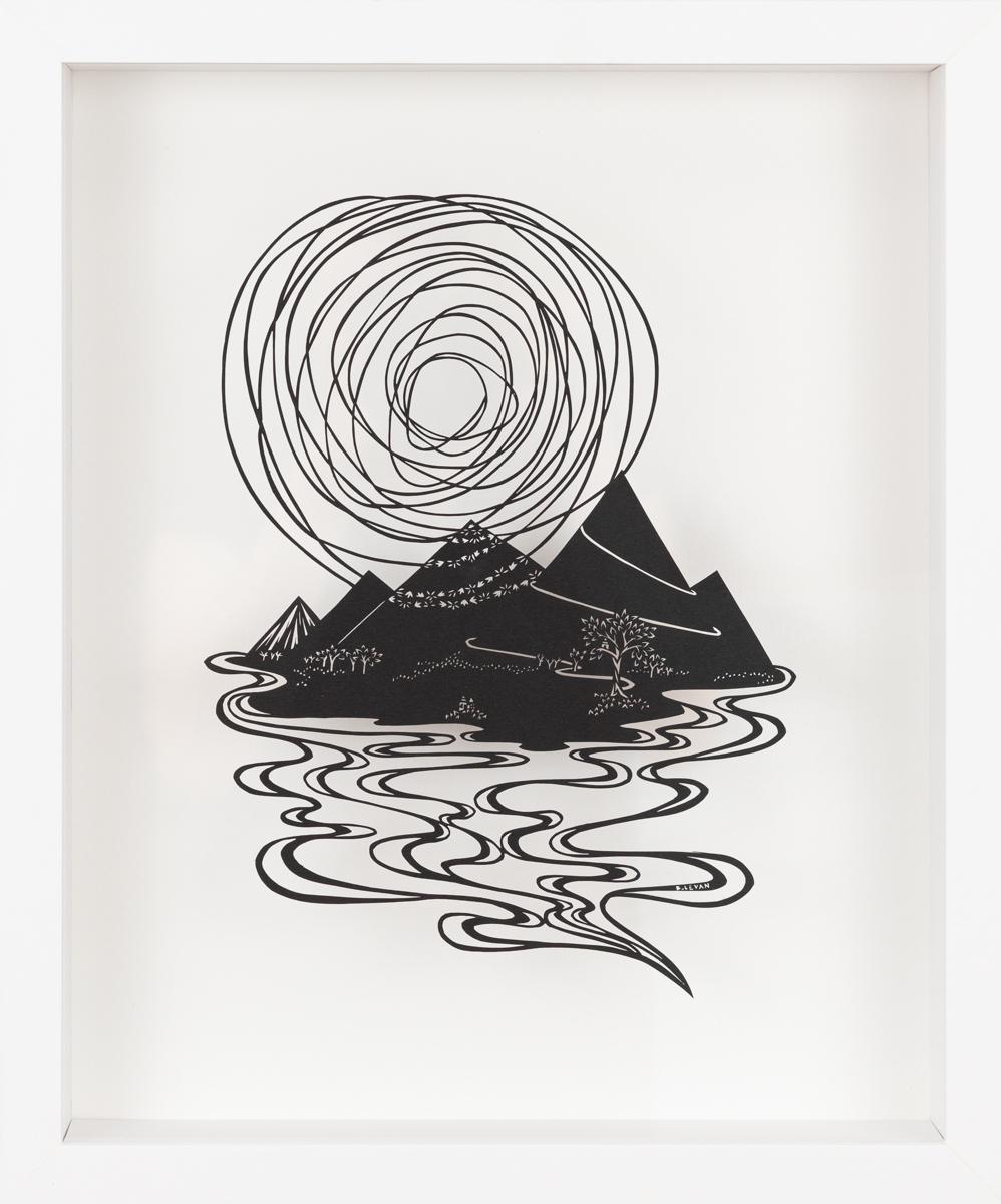 Bianca Levan - "The Light is Good" Contemporary Paper-Cut Landscape by ...