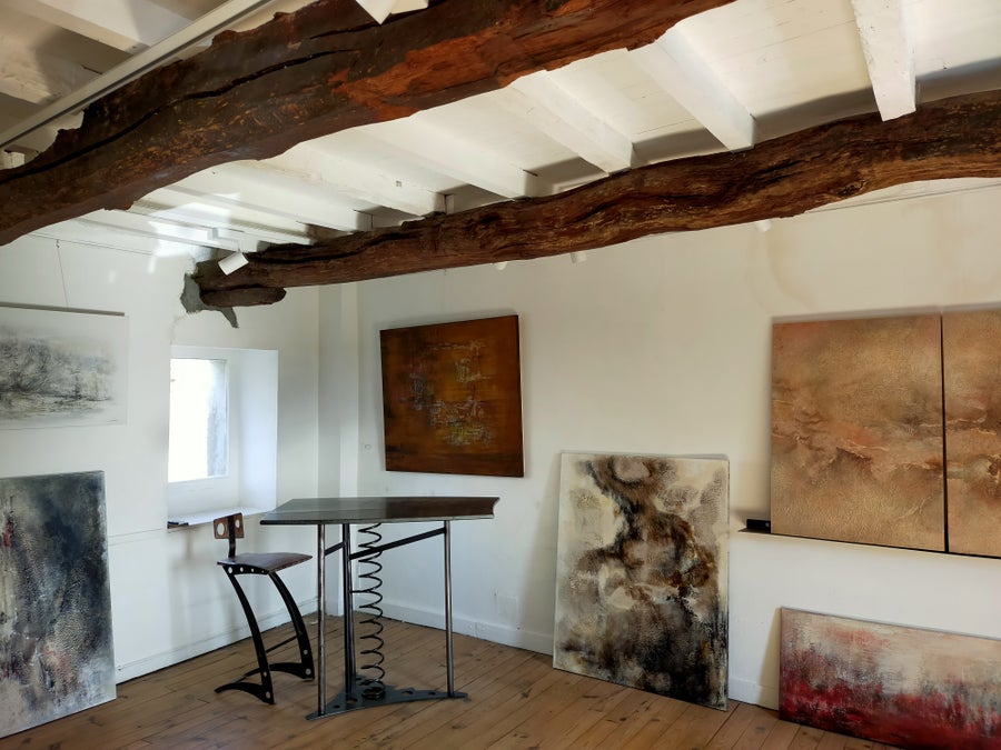 Pascal Chôve - "Without title" oil on wood - 80x80cm For Sale at 1stDibs