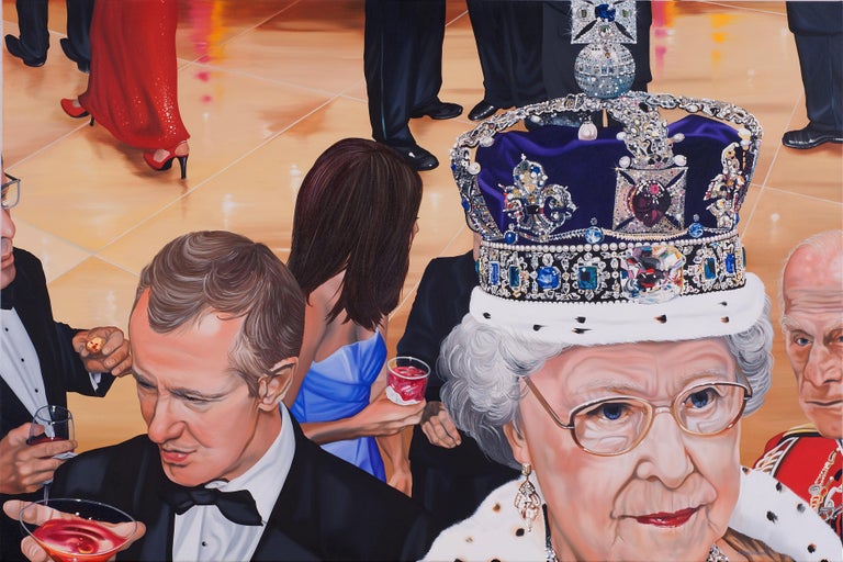 Nancy Lamb - Contemporary Fabulous Portrait of The Queen with Detailed ...
