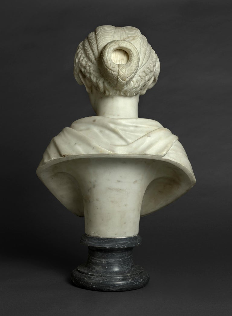 Francis Harwood - Eighteenth-century Grand Tour marble bust of Faustina ...