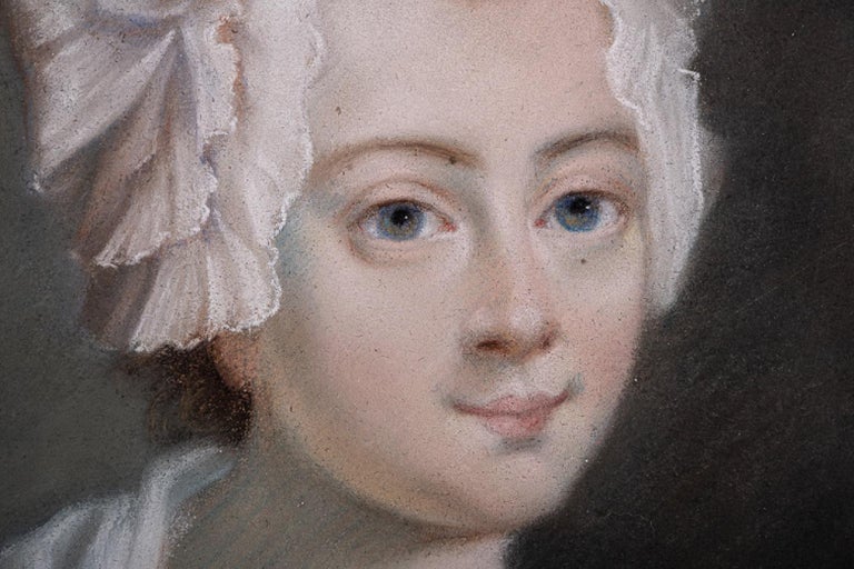 Unknown - The Milkgirl, style rococo, artiste inconnu, dessin au pastel ...