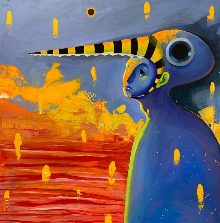 Dima Filimonov - Boy from mars, 80x80cm For Sale at 1stDibs