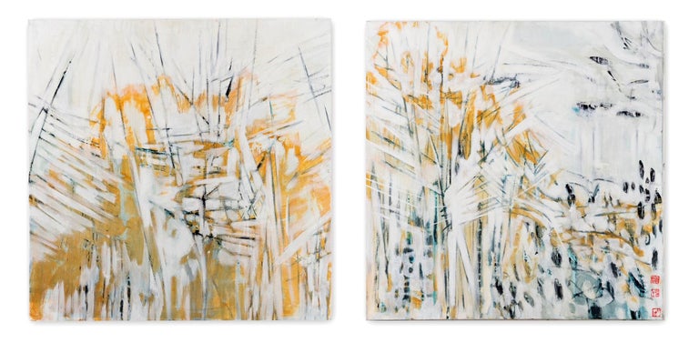 Raisa Graf - Diptych, Untitled 2x60x60 For Sale at 1stDibs