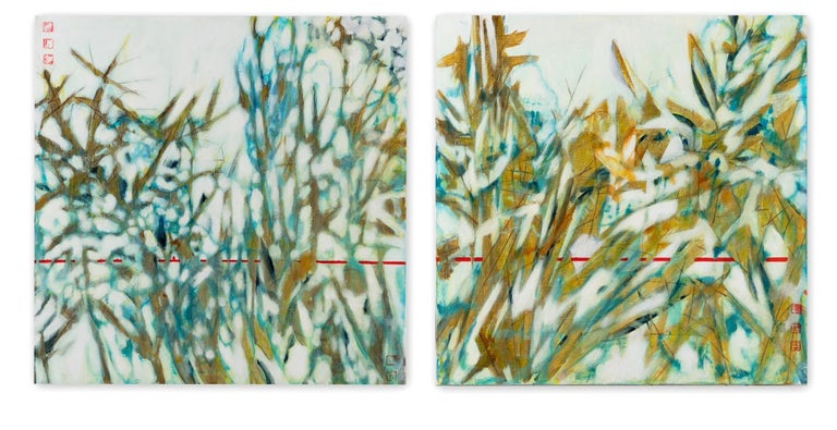Raisa Graf - Diptych, Untitled 2x60x60 For Sale at 1stDibs
