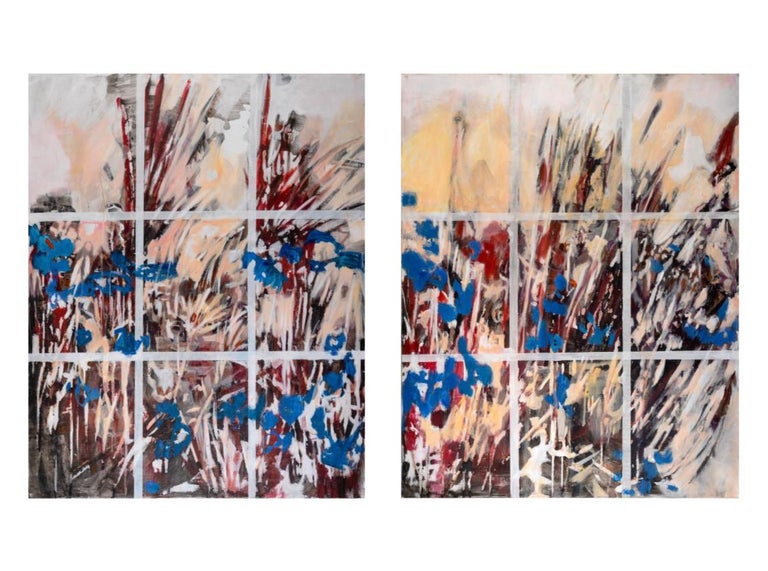 Raisa Graf - Diptych, Untitled 2x100x80 For Sale at 1stDibs
