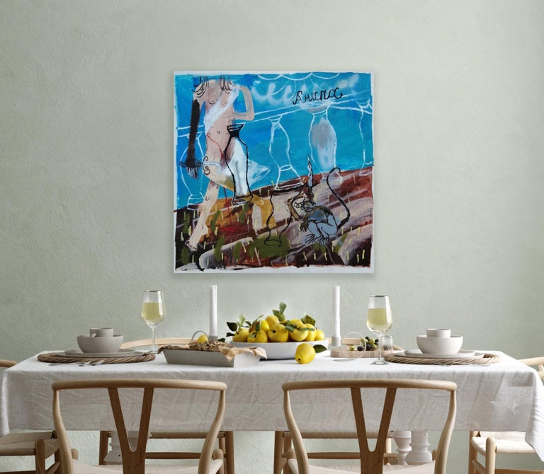 Zean Zack - First day in Anapa, 107x107cm For Sale at 1stDibs