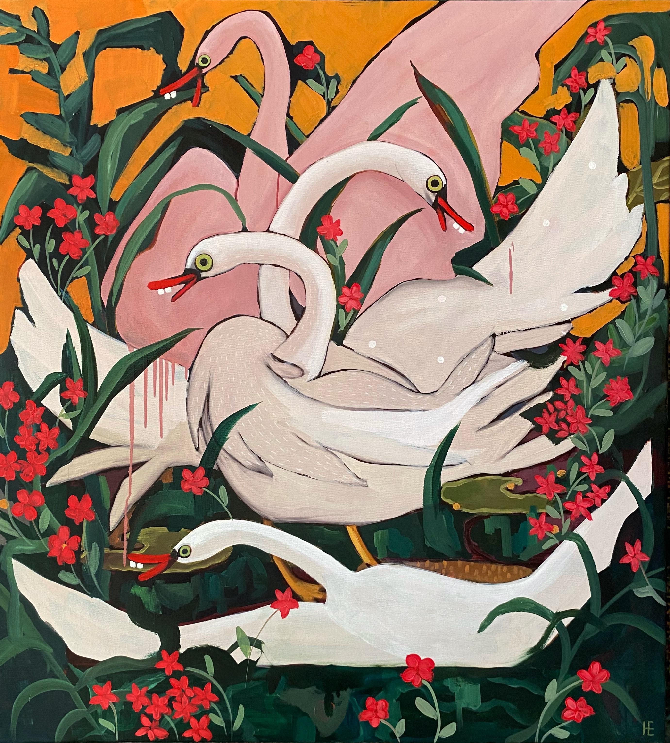 Amit Bhar - Banaras Ghat, Oil on Canvas by Contemporary Artist "In ...