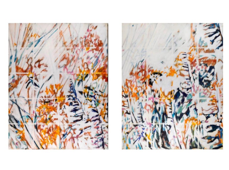 Raisa Graf - Diptych, Untitled 2x100x80 For Sale at 1stDibs