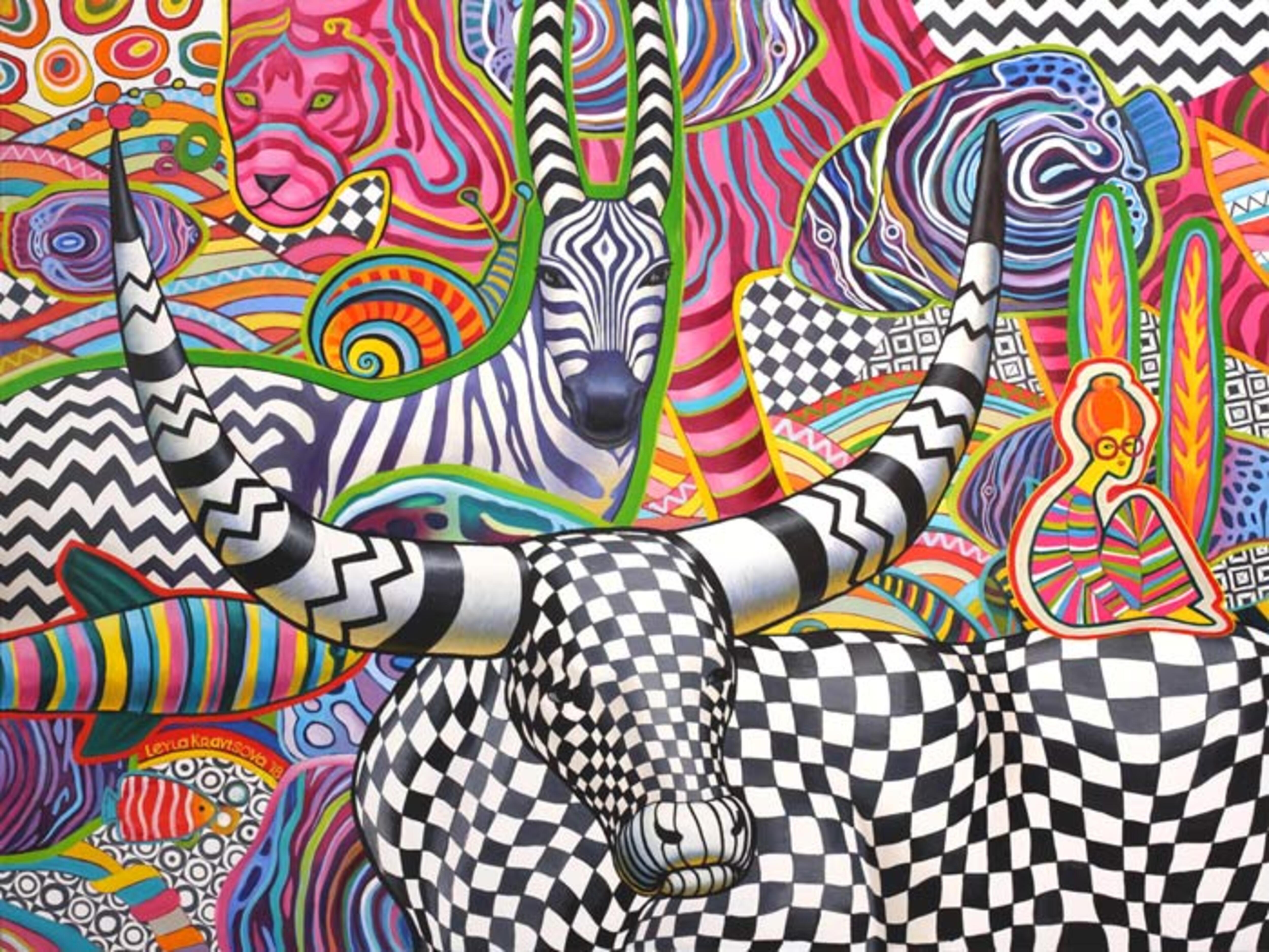 Leyla Kravtsova - THE KIDNAPPING OF EUROPE, 130x160cm For Sale at 1stDibs