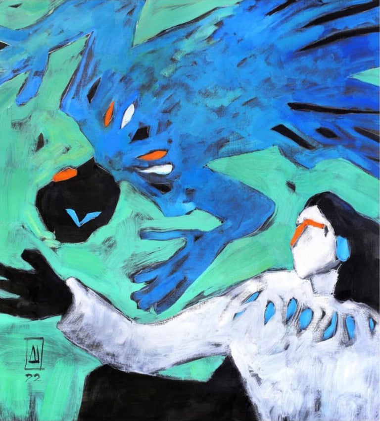 Anastasiia Danilenko - Illusion, 110x100cm For Sale at 1stDibs