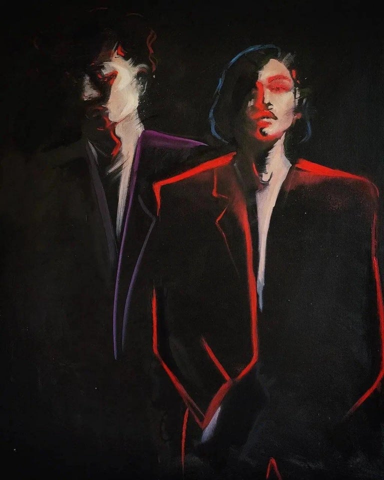 Ellina Zhanu - Masculin 100x80cm For Sale at 1stDibs