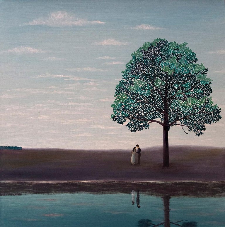 Lana Bergh - Reflection, 50x50cm For Sale at 1stDibs