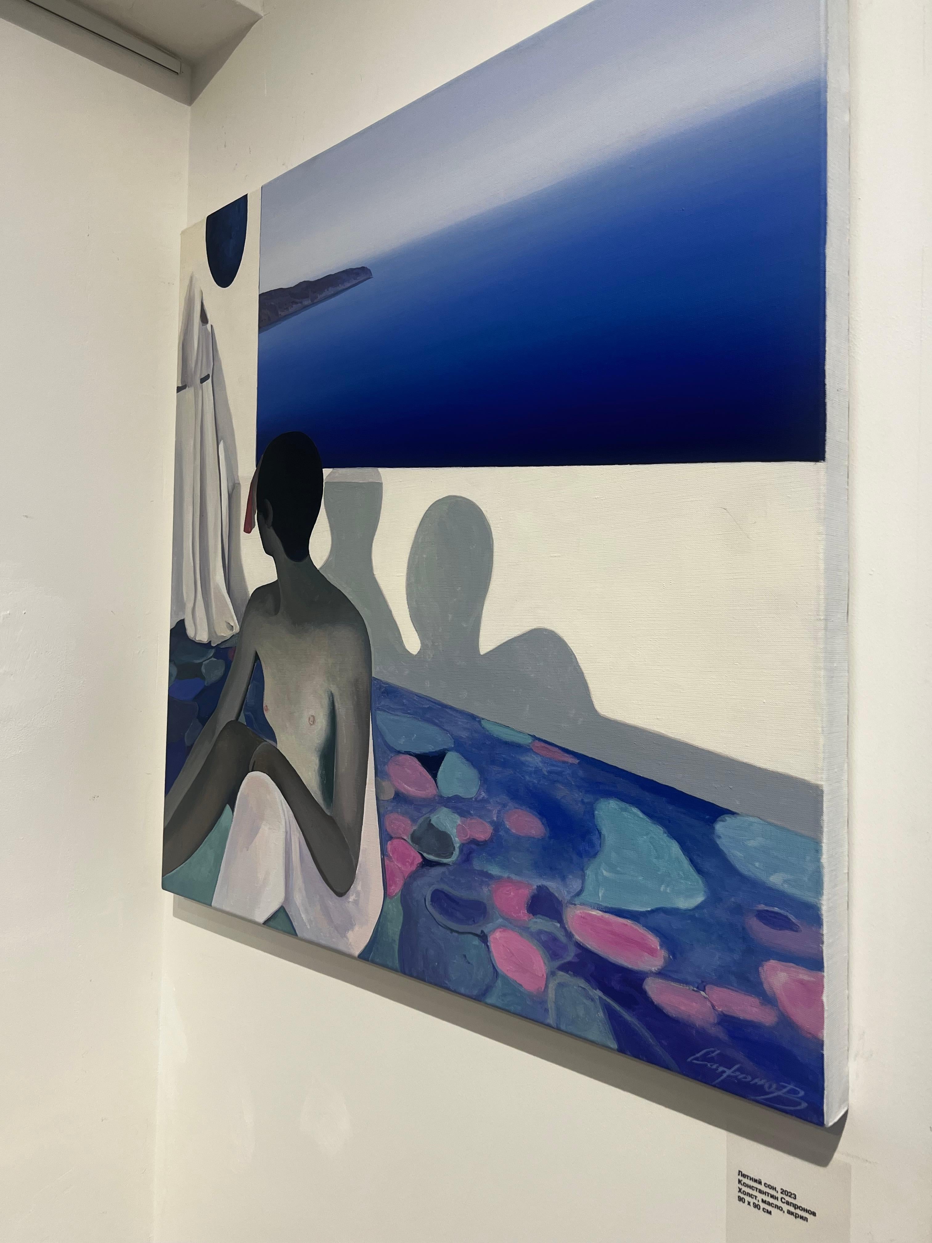 Konstantin Sapronov - Summer dream, 90x90cm For Sale at 1stDibs