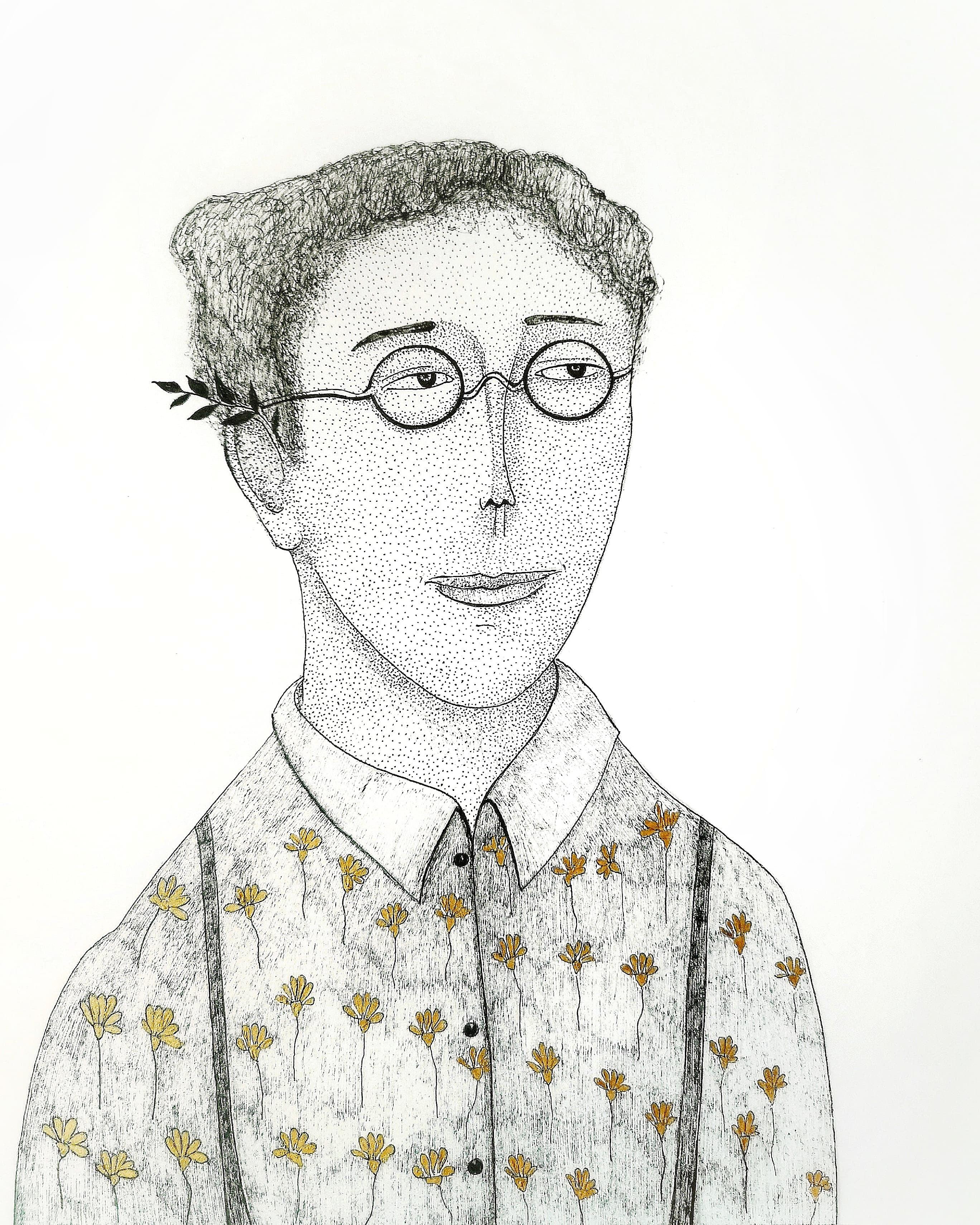 Frances Berry - "ONLY BORING PEOPLE GET BORED"- Acrylic and Ink on ...