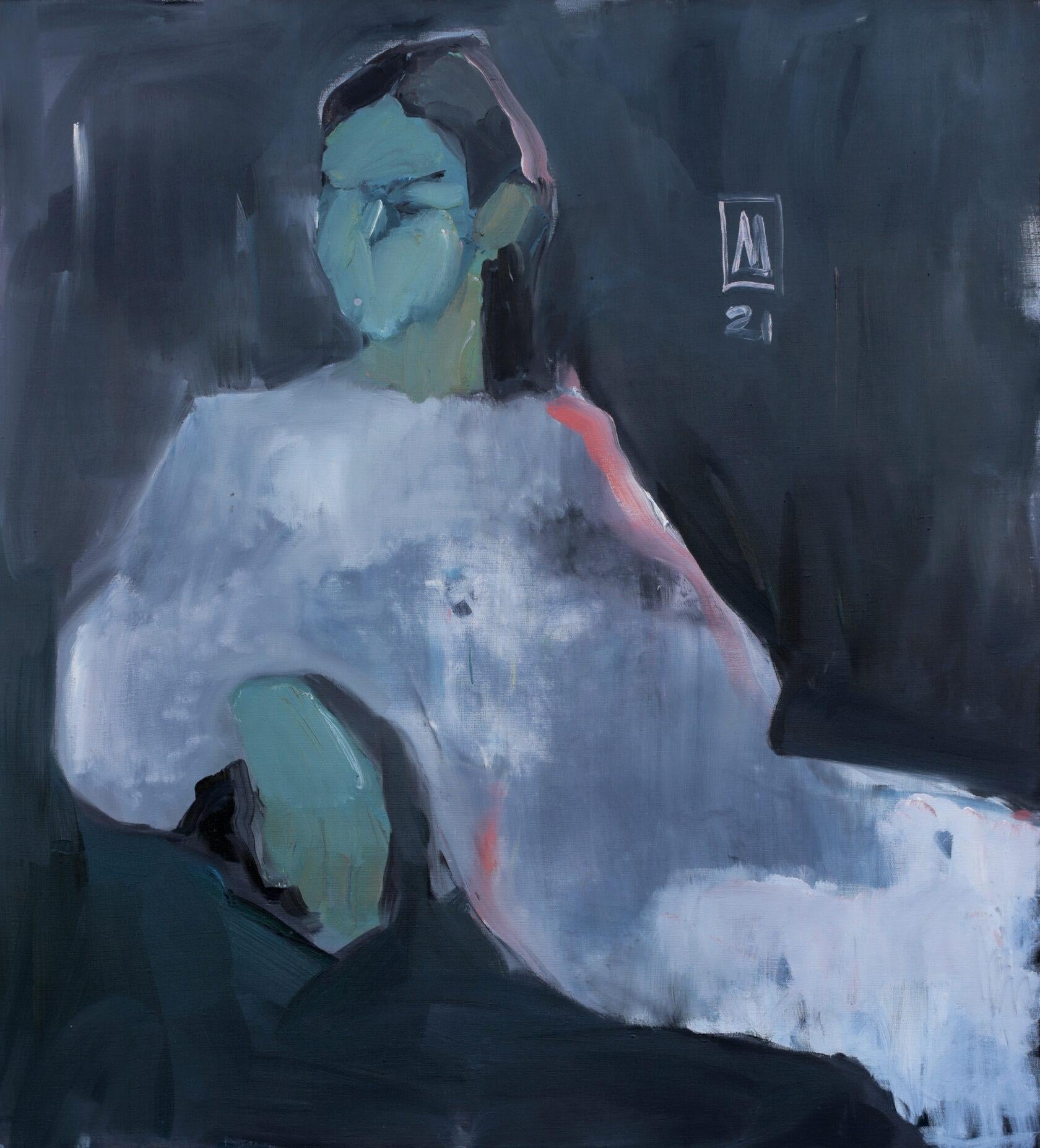 Anastasiia Danilenko - Expectation, 100x90cm For Sale at 1stDibs