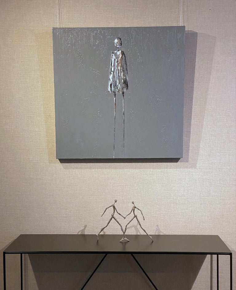 René Romero Schuler - Sylvie, figurative painting, oil on canvas, woman ...