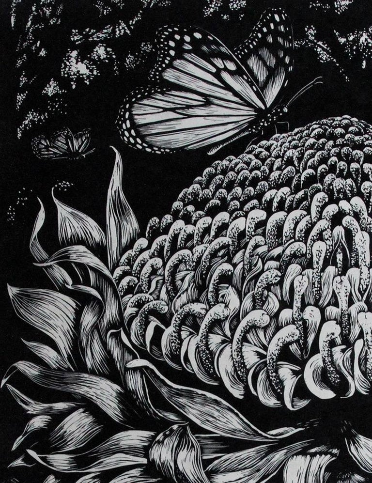 Peta West - Wild Summer Gone - Relief Linocut Print of Australian ...