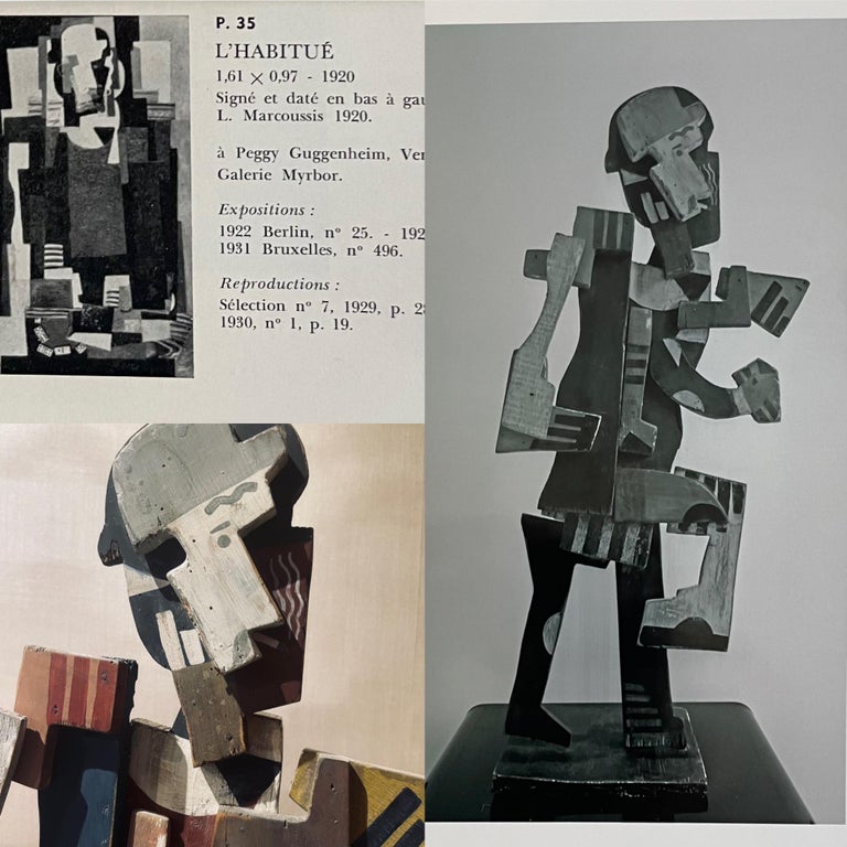 Louis MARCOUSSIS . CUBIST Assemblage ." Guillaume Apollinaire " (1914 ...