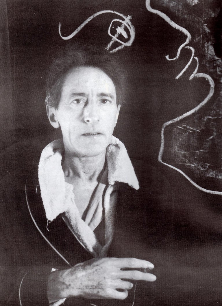 Jean Cocteau - original drawing "ORPHEE " . " profile of Orpheus with ...