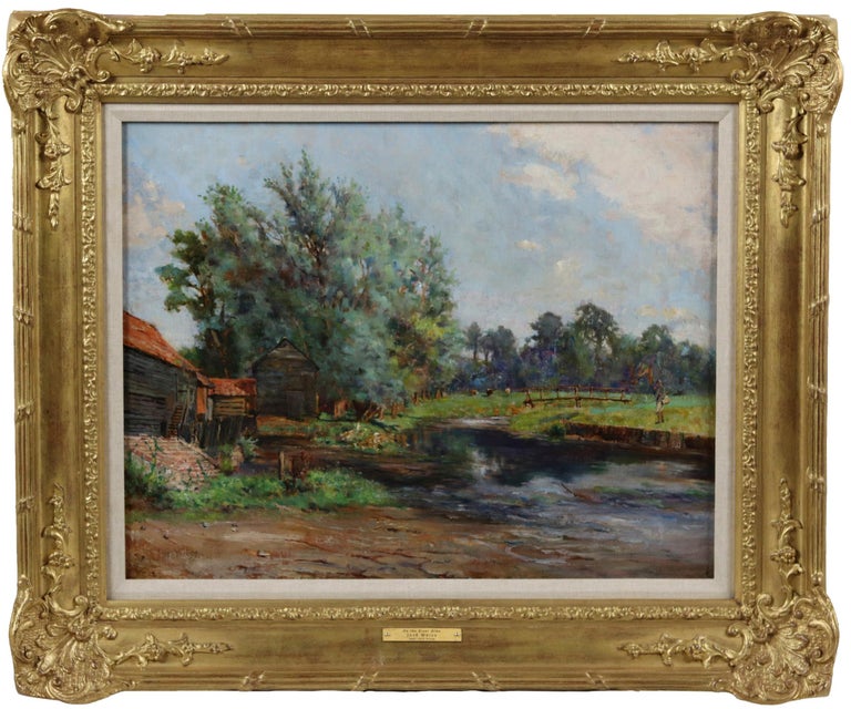 Jose Weiss - Fishing on the River Arun For Sale at 1stDibs