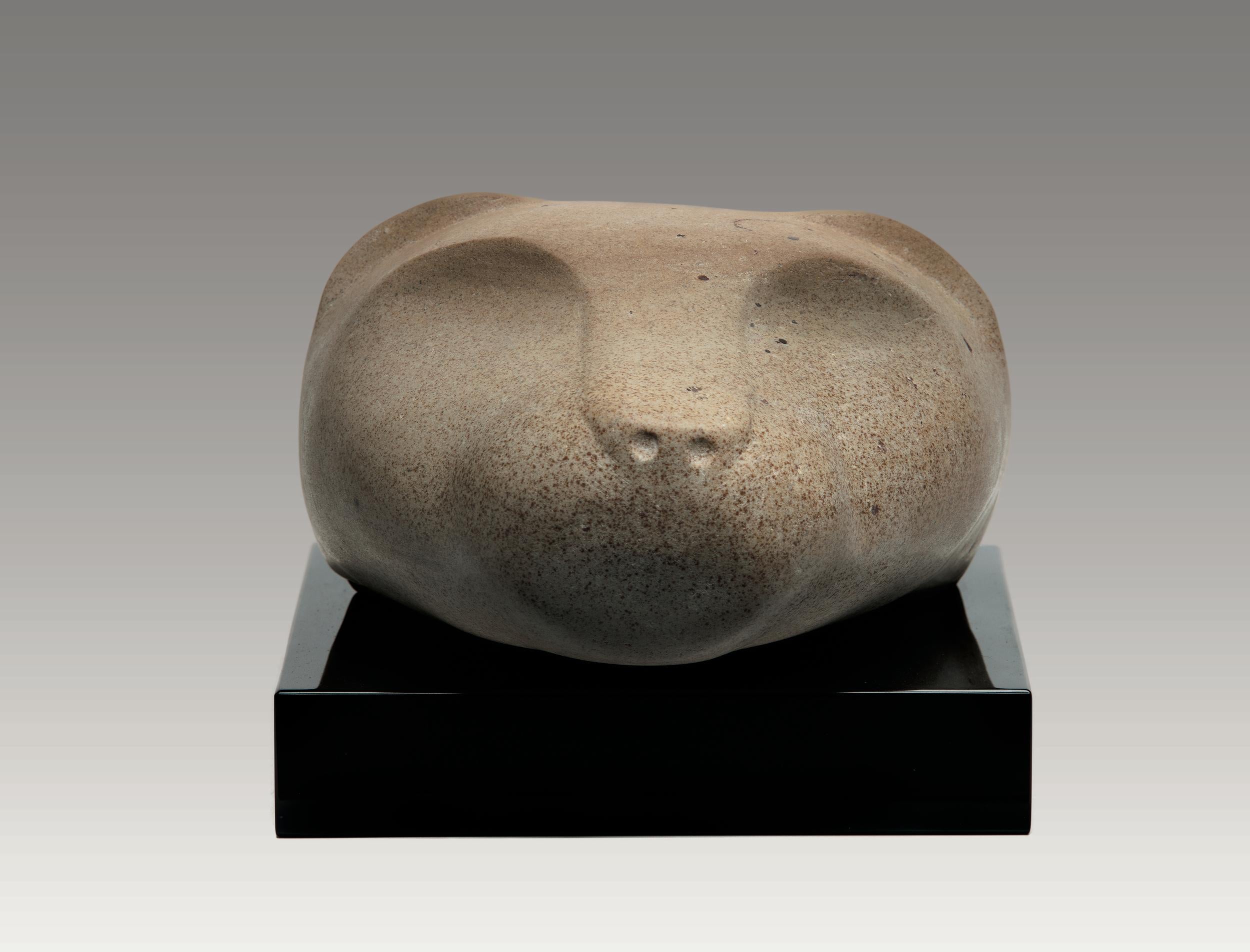 Unknown - Sandstone head of Buddha, Khmer, Angkor period, post-Bayon ...