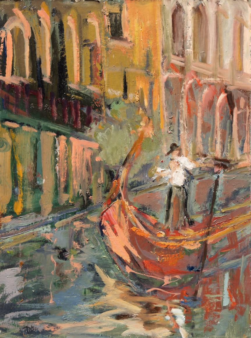 T. Slowsky - T. Slowsky - Signed 20th Century Oil, French Ship on ...