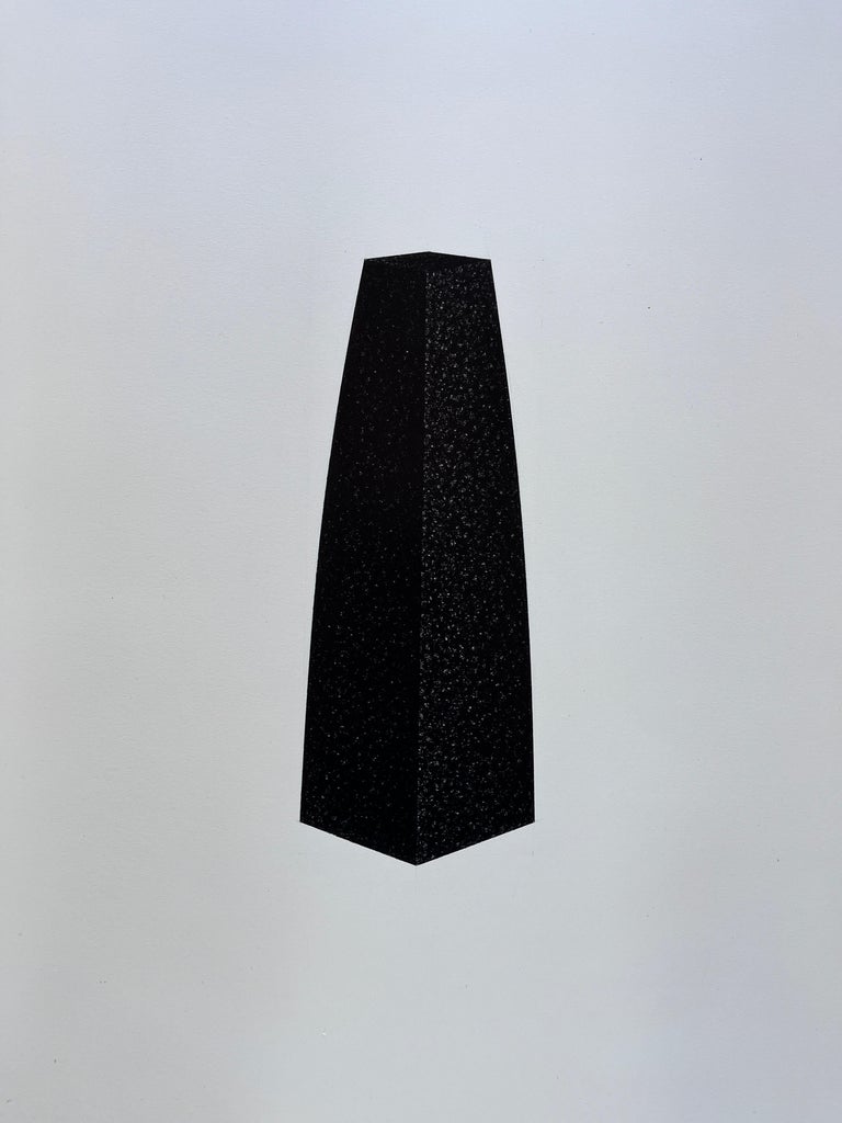 Jack Scott - 1980s "#7" Obsessive Cross-Hatch Abstract Charcoal Drawing ...