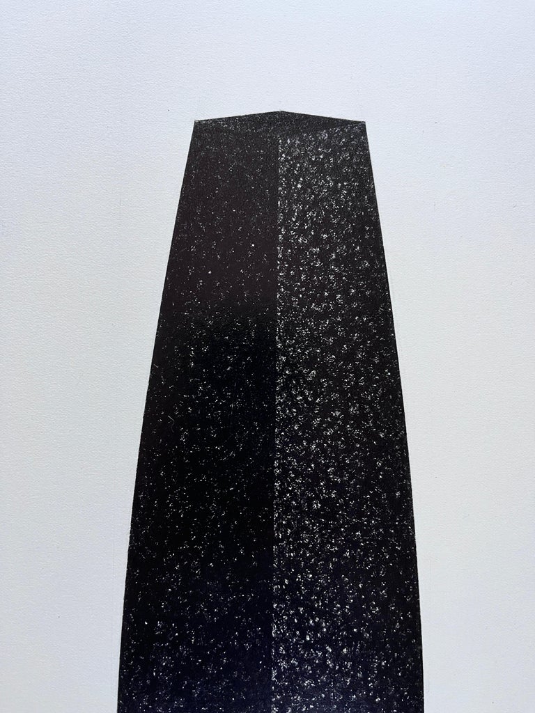 Jack Scott - 1980s "#7" Obsessive Cross-Hatch Abstract Charcoal Drawing ...