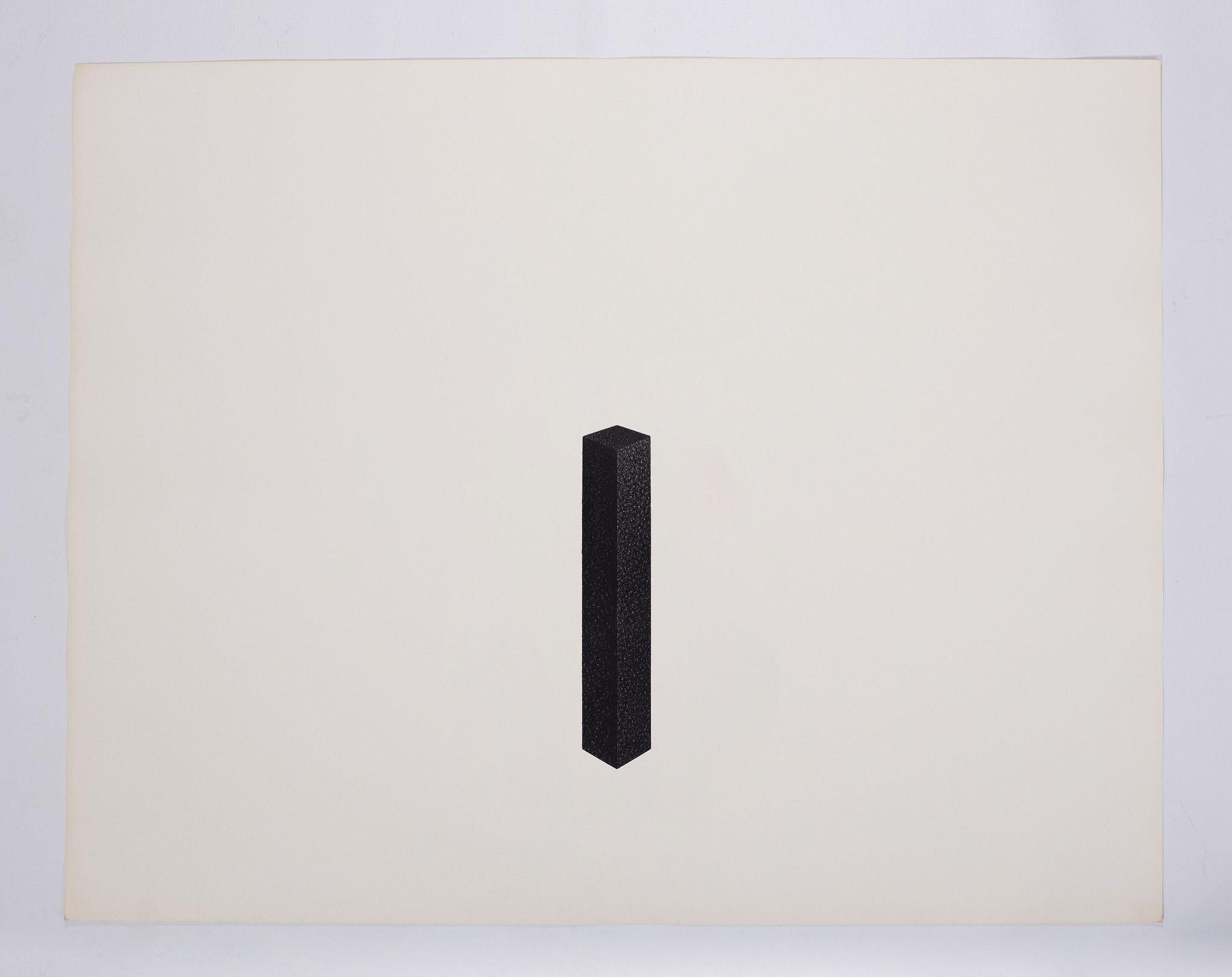 Jack Scott - 1980s "#2" Cross Hatch Abstract Charcoal Drawing ...