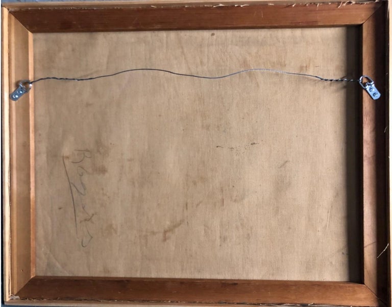 George Jay Rogers - 1950s "Blue Bubbles" Mid Century Abstract Oil ...