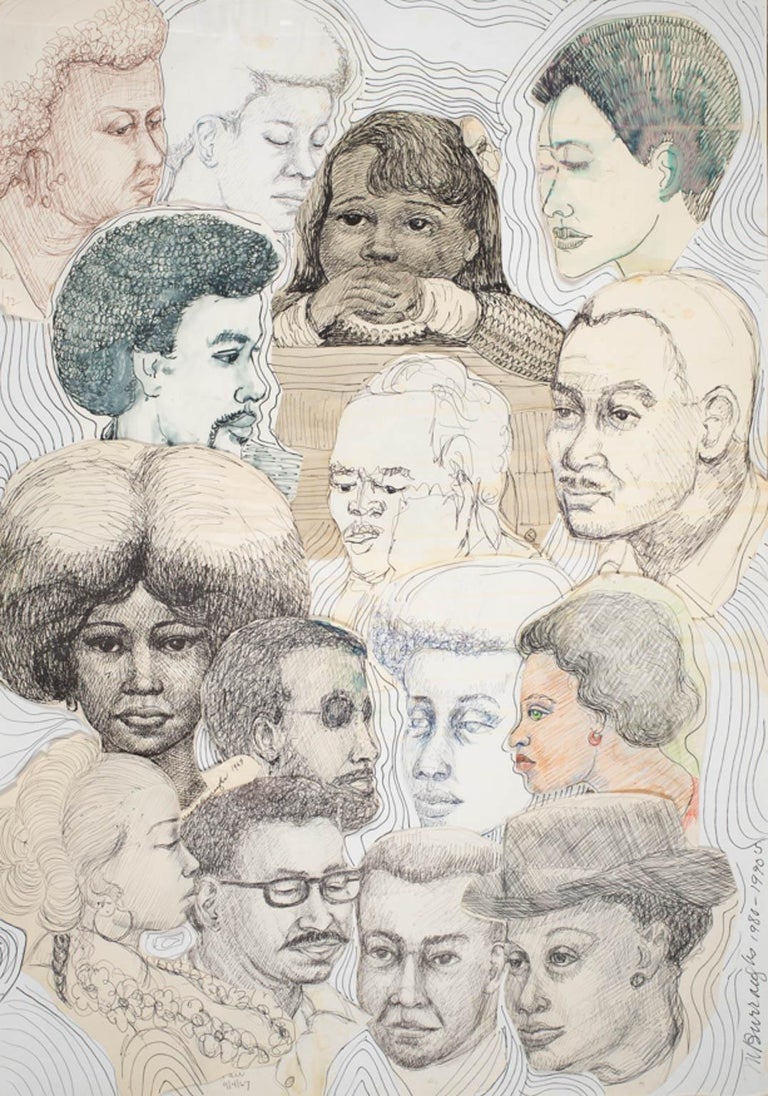 Dr. Margaret Taylor-Burroughs - Untitled Collage For Sale at 1stDibs