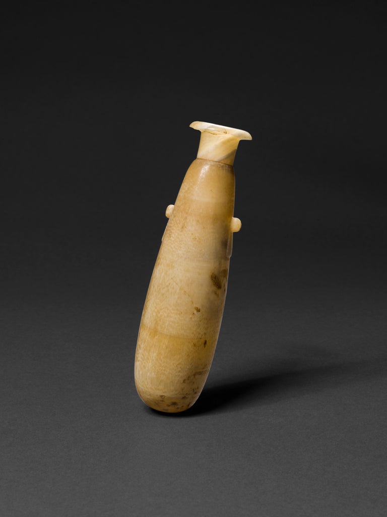 Unknown - Ancient Egyptian Banded Alabaster Alabastron, Łatę Period For ...