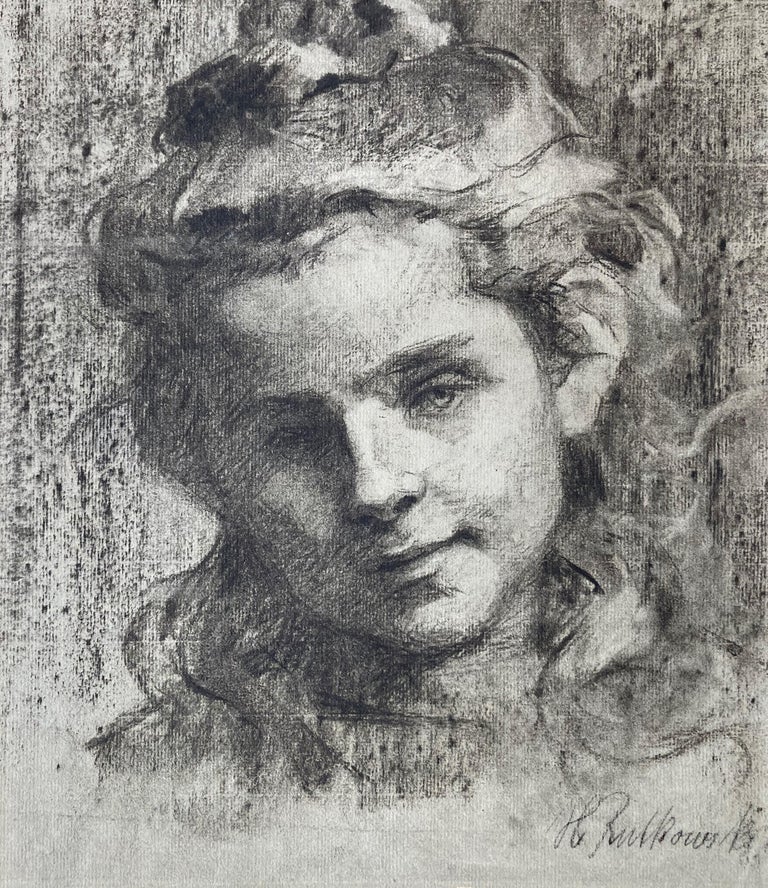 Helene Rutkowski - German Female Artist, Study or Portrait of a Girl ...