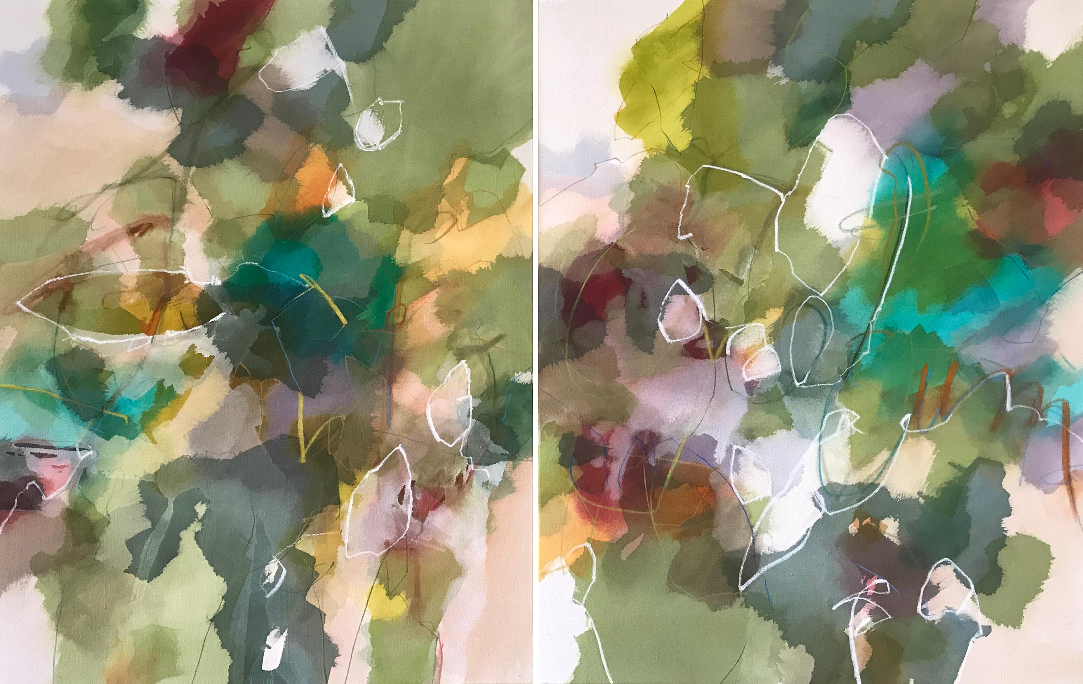 Cynthia Knapp - "Frozen Pond" - Nature-based Color Field Abstract ...